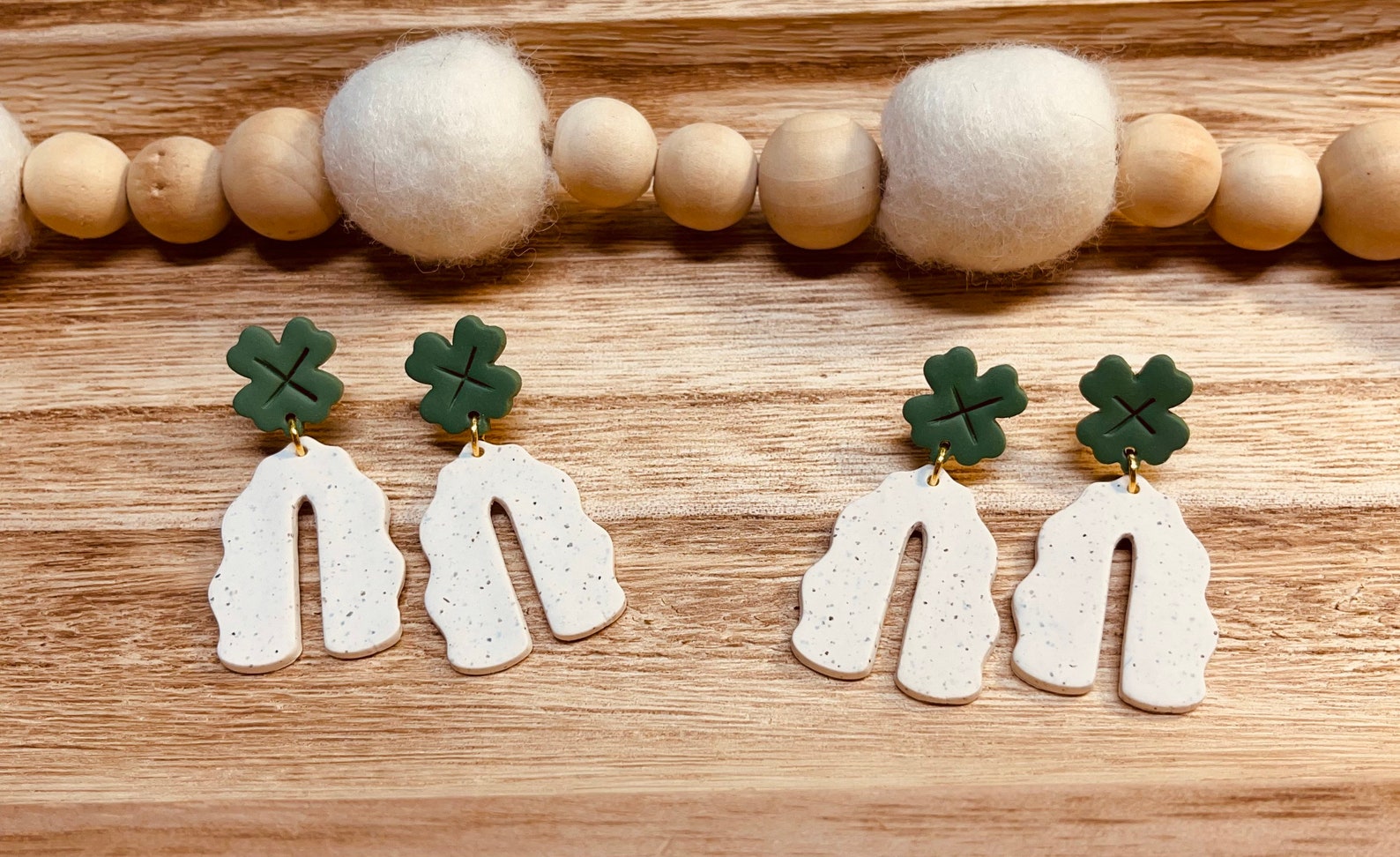 Lucky Topper Earrings | St. Patrick’s Day Earrings | Homemade Polymer ...