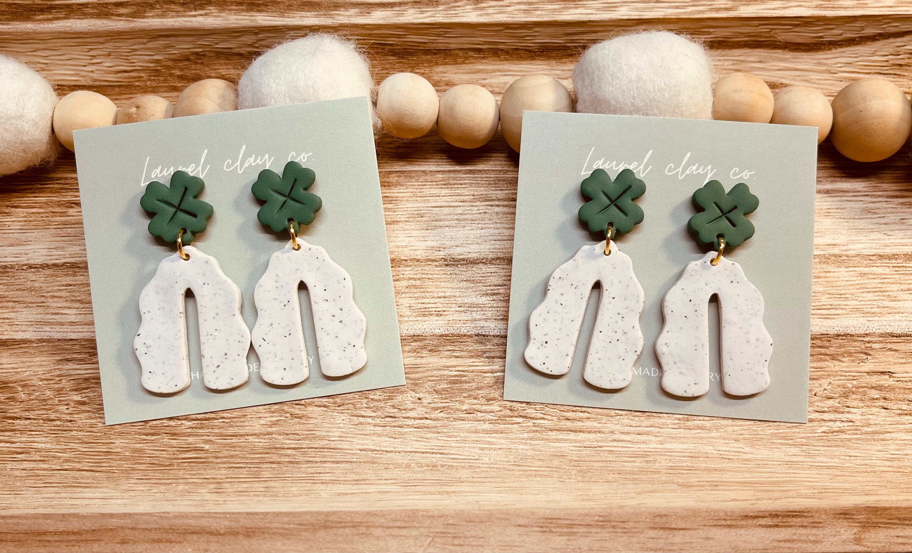 Lucky Topper Earrings | St. Patrick’s Day Earrings | Homemade Polymer ...