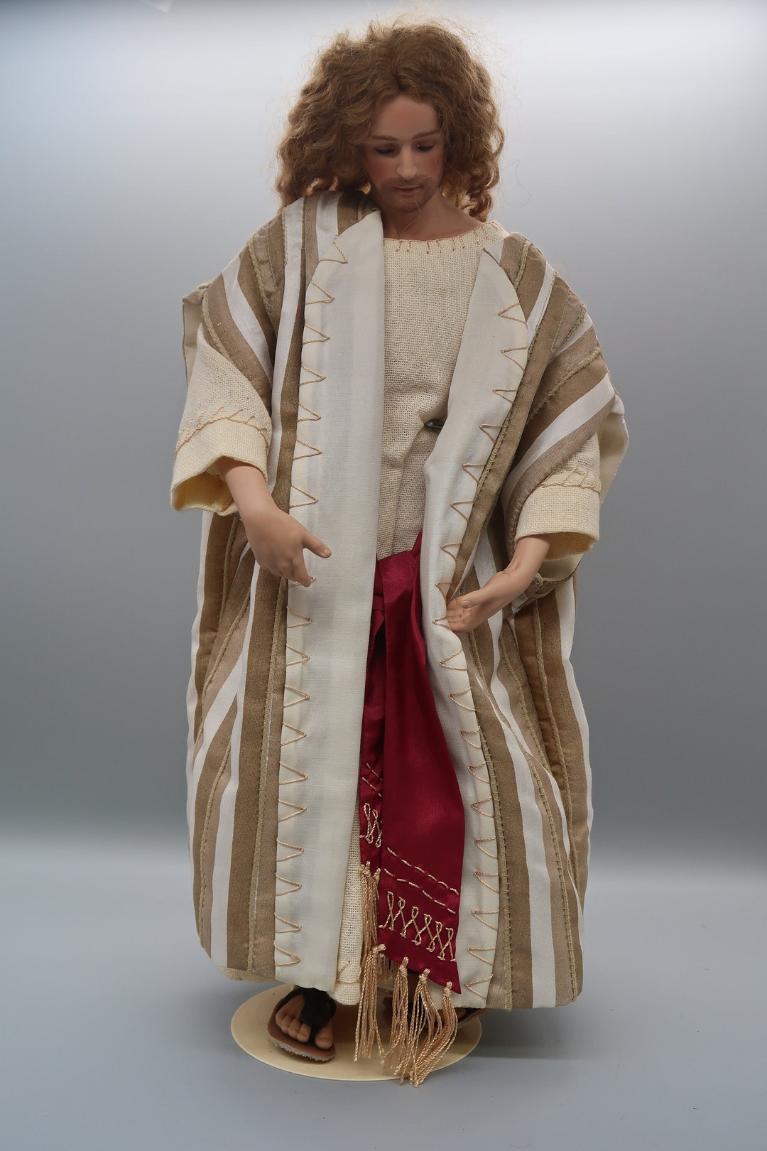 Rare Hand Painted Jesus Christ Porcelain Doll Collectible Religious ...