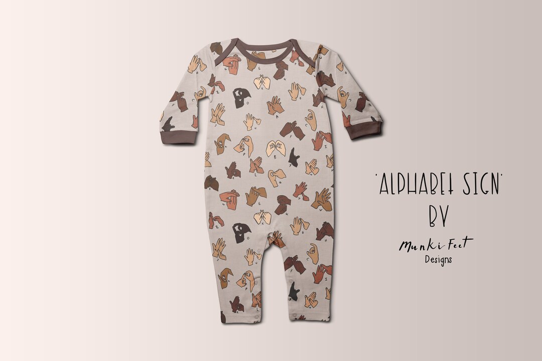 Alphabet BSL Sign Language Seamless Pattern/fabric Pattern/ Surface ...