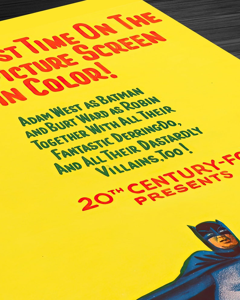 1966 Batman Insert Movie Poster, Pow Bam Wham - Etsy