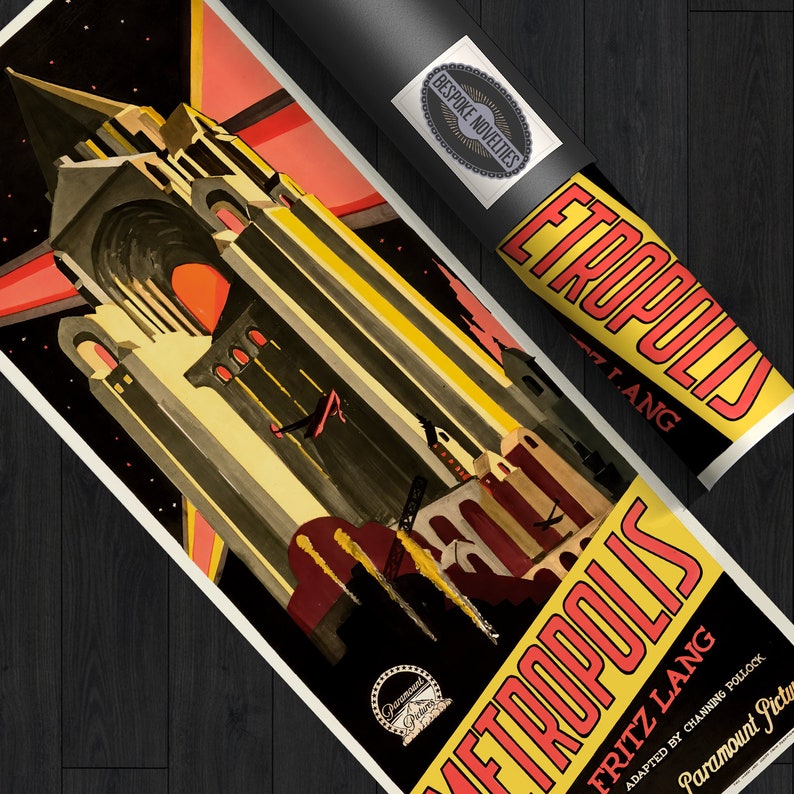 Metropolis 1927 Insert Movie Poster, Step Into the Dystopian Future - Etsy