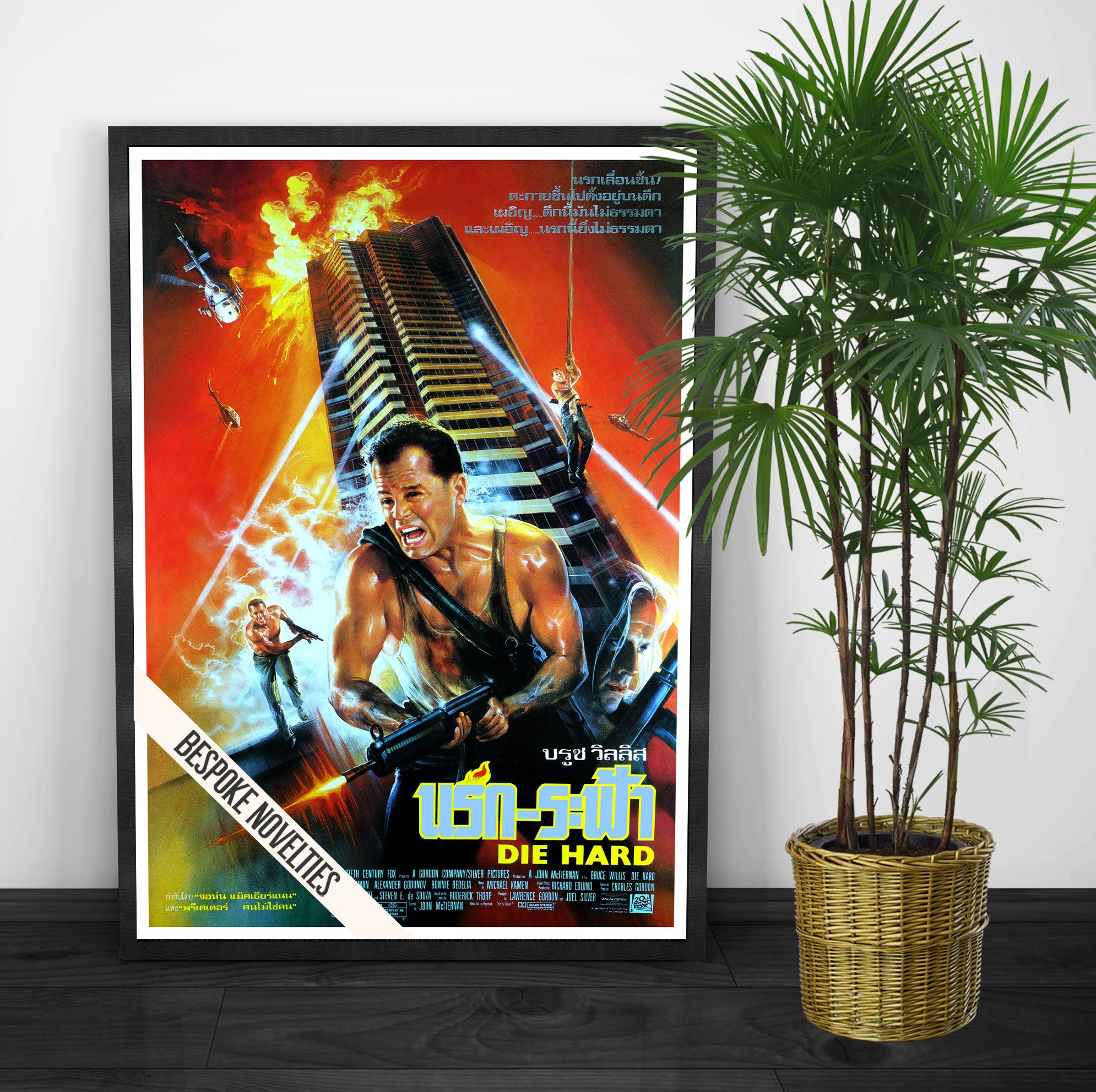 Die Hard Movie Poster Thai Movie Poster, Film Poster, Gifts for Him ...