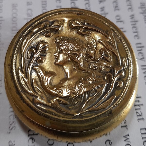 Brass Patch Box - Etsy