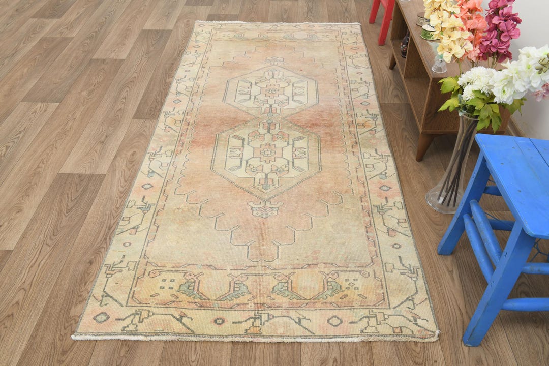 4x8 Rug,4x8 Vintage Rug,4x8 Oushak Rug,4x8 Handmade Rug,anatolian Rug ...