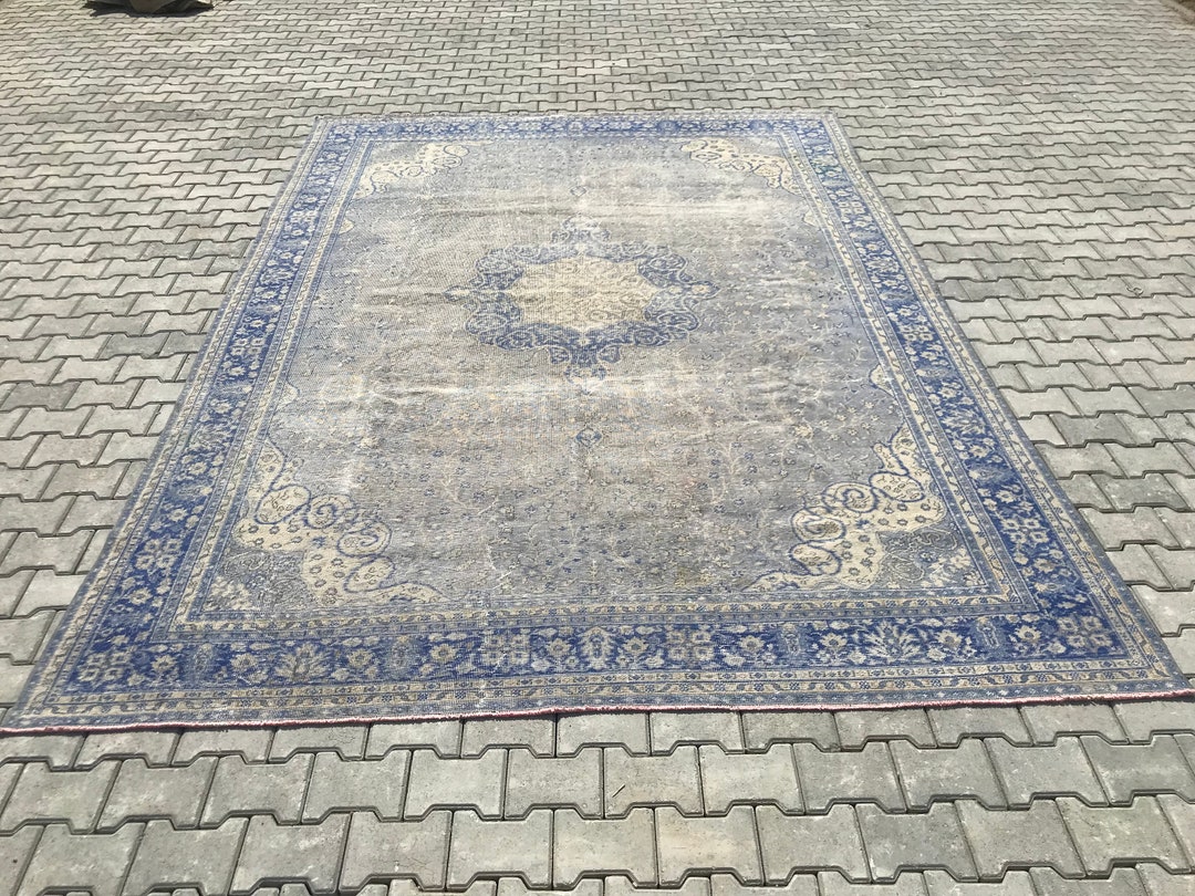 8x12 Area Rug,large Vintage Rug,oushak Rug,8x12 Turkish Rug,living Room ...
