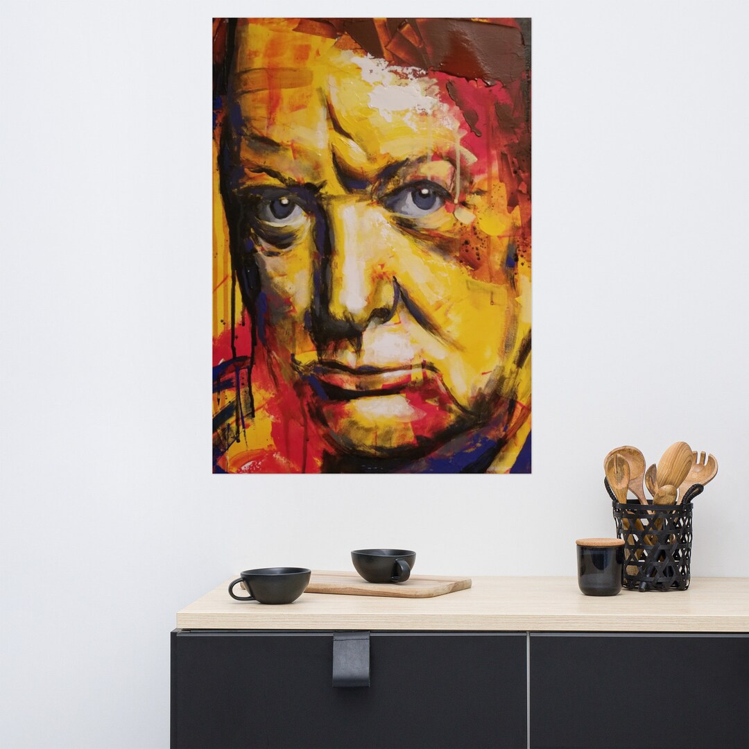 Winston Churchill Poster - Etsy