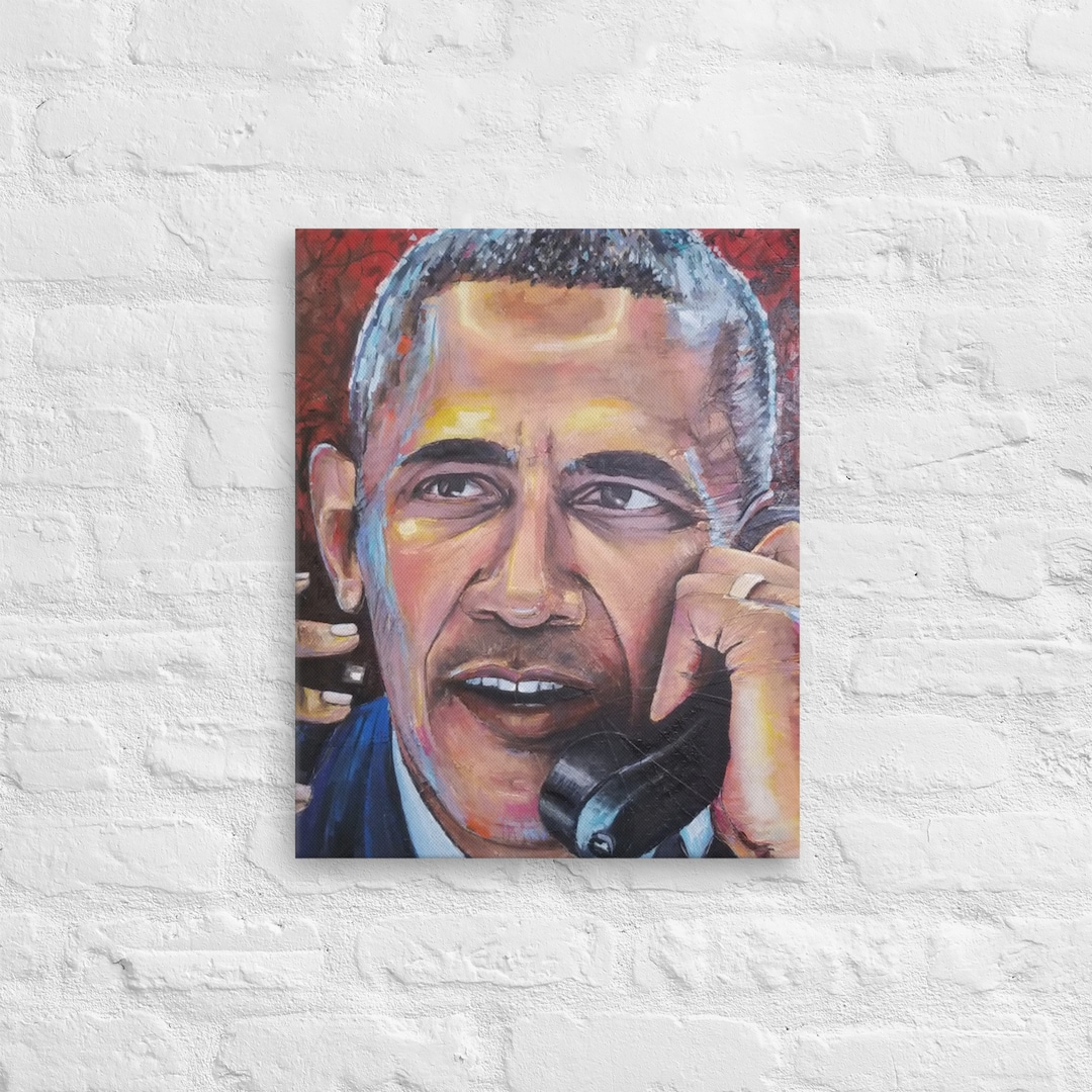 Barack Obama Thin Canvas - Etsy