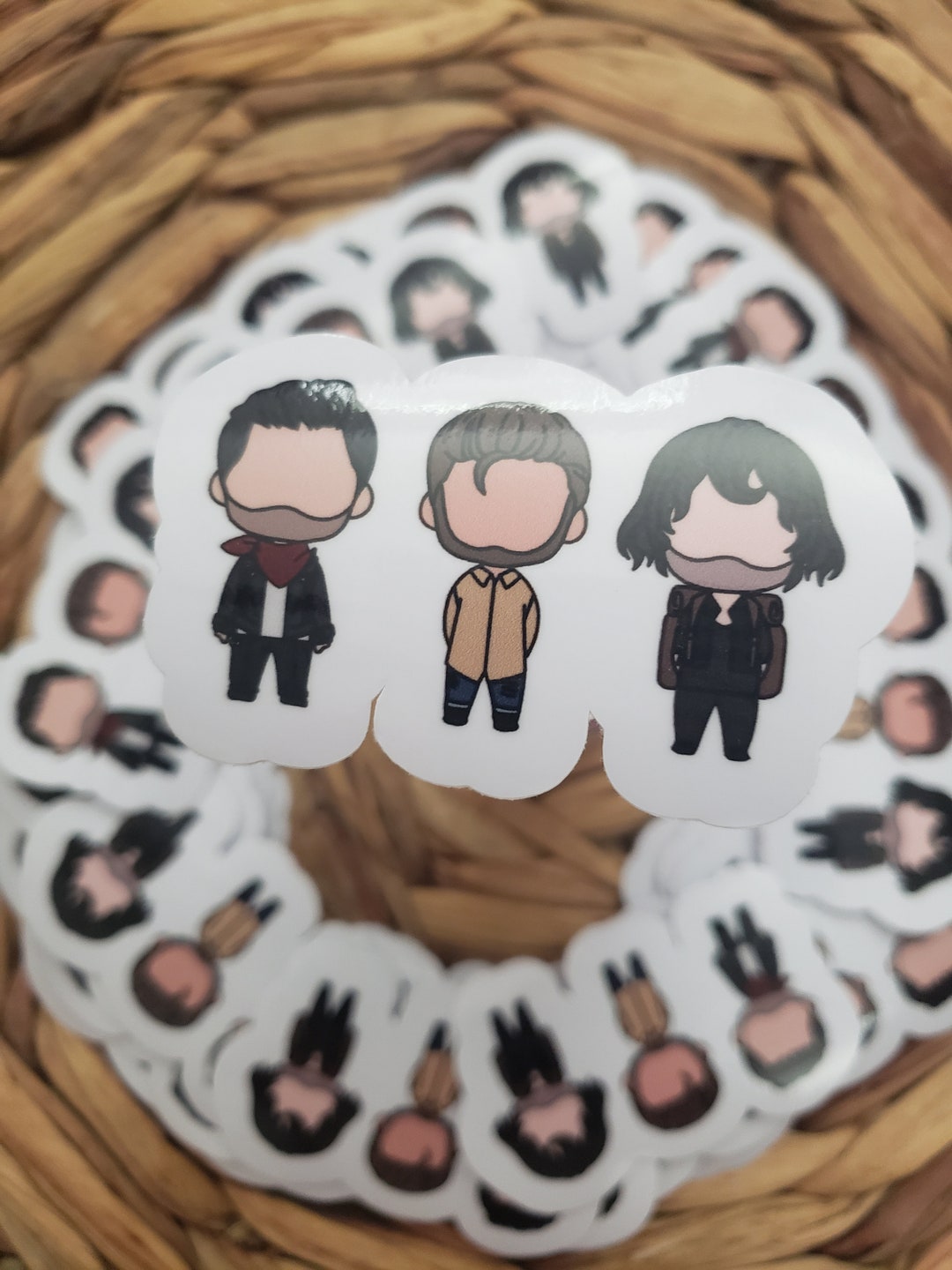 The Walking Dead Negan,rick,and Daryl Waterproof Sticker,dishwasher ...