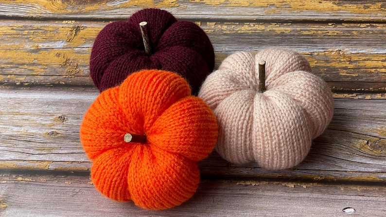 2 Knitting Patterns Bundle – Pumpkin Patterns - Etsy