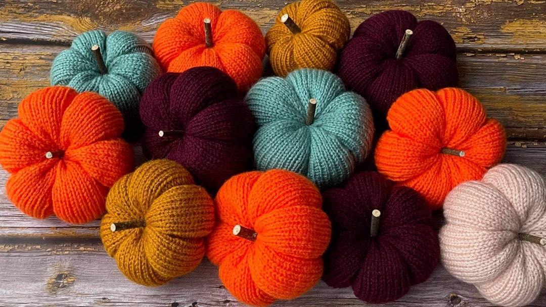 2 Knitting Patterns Bundle – Pumpkin Patterns - Etsy