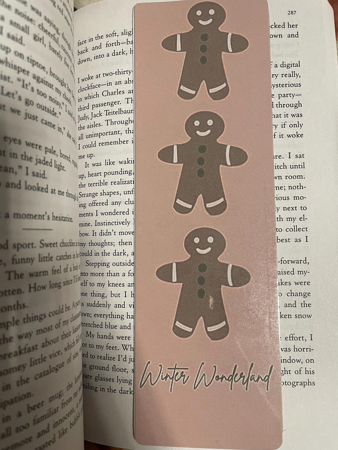 Gingerbread Man Bookmark - Etsy