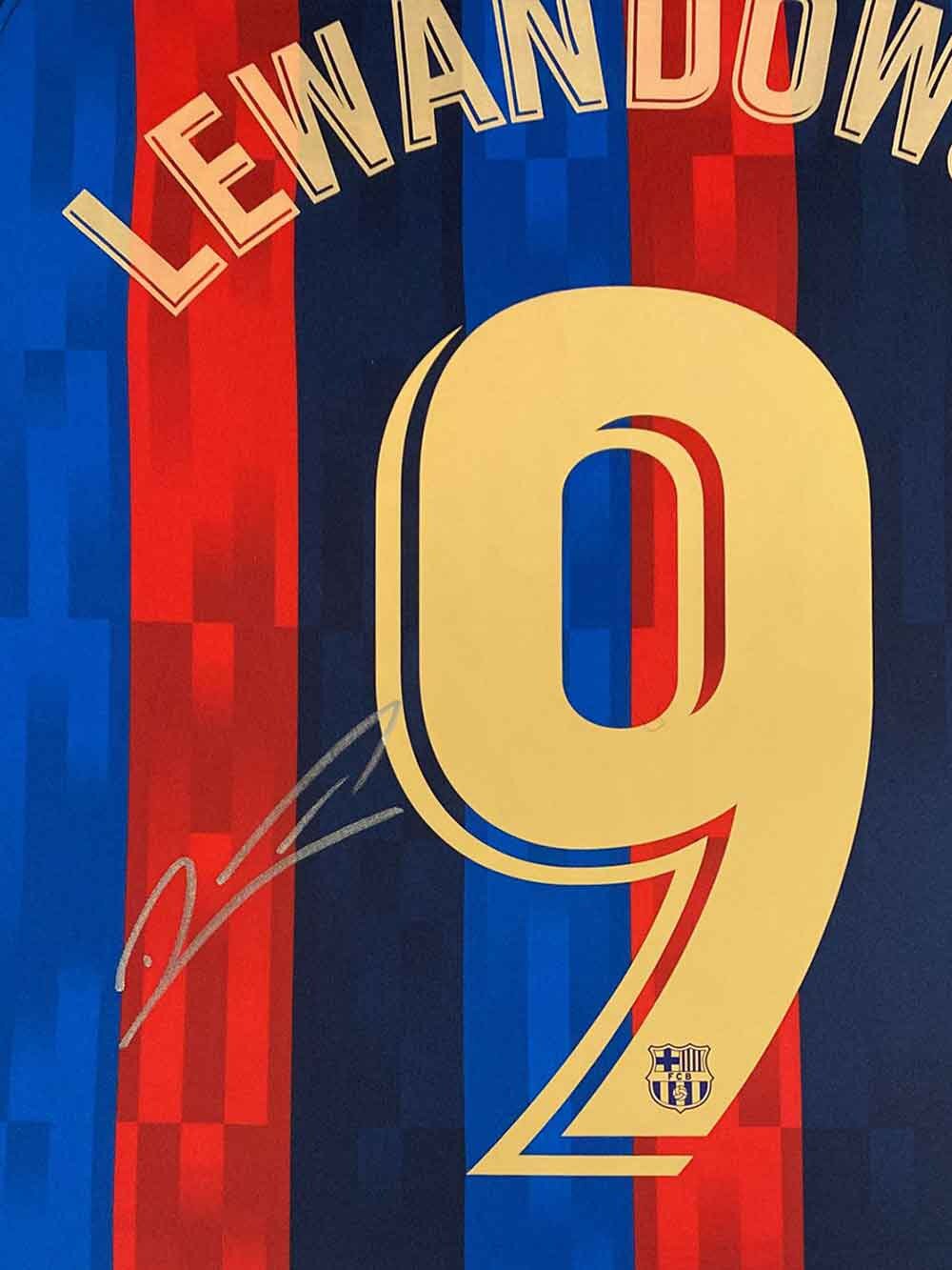 Authentically Signed Robert Lewandowski Barcelona Shirt - Etsy