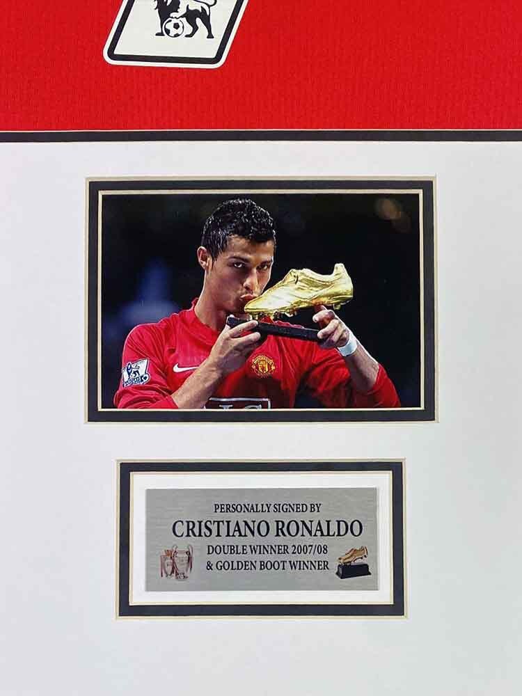 Authentically Signed Cristiano Ronaldo Autograph Man Utd Framed Shirt ...