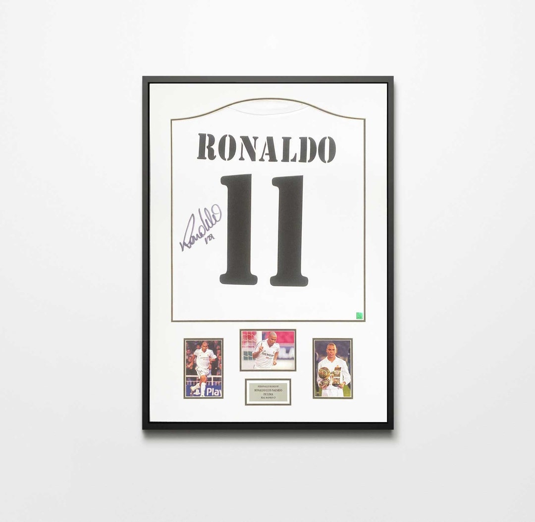 Authentically Signed Ronaldo Autograph Real Madrid Framed - Etsy