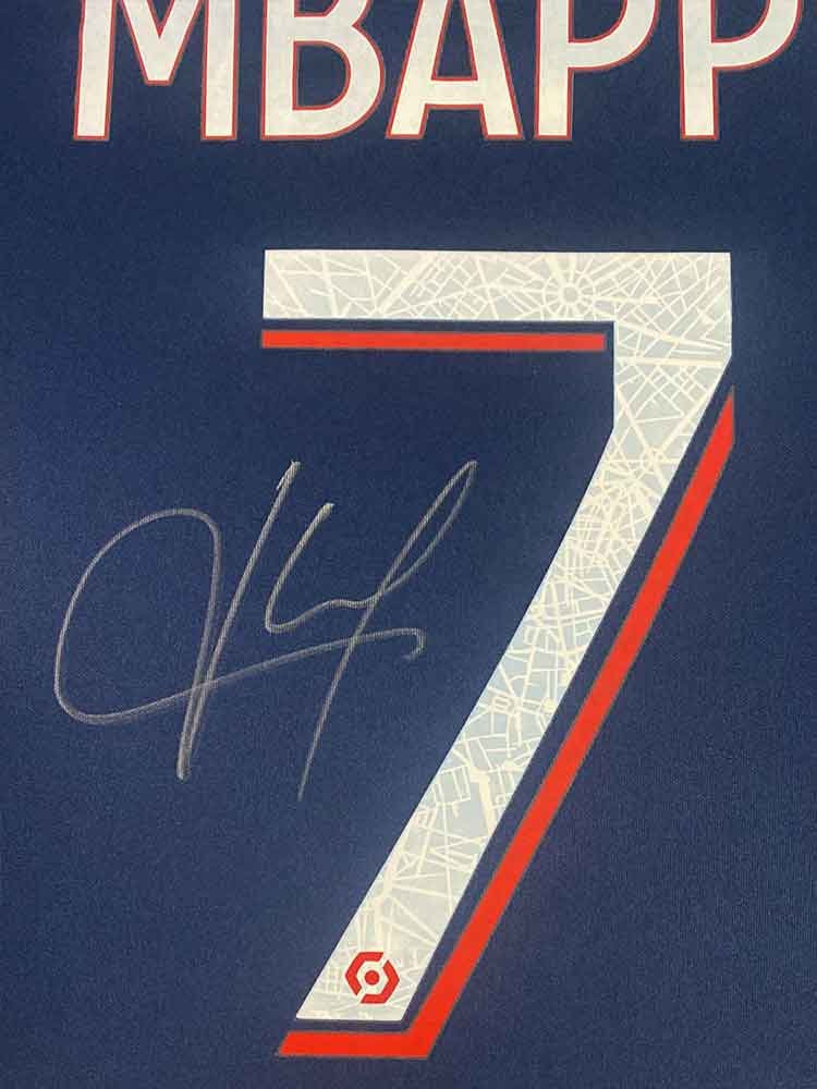 Authentically Signed Kylian Mbappe Autograph PSG Framed Shirt - Etsy ...