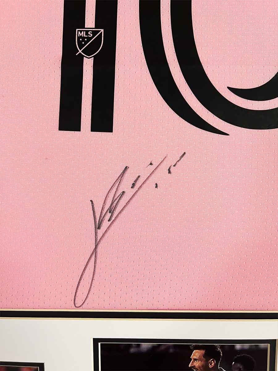 Authentically Signed Lionel Messi Autograph Inter Miami Framed Shirt - Etsy