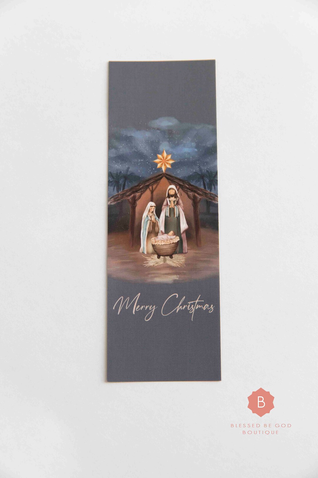 Catholic Bookmark, Christmas Nativity Scene, Christian Bookmark, Bible ...