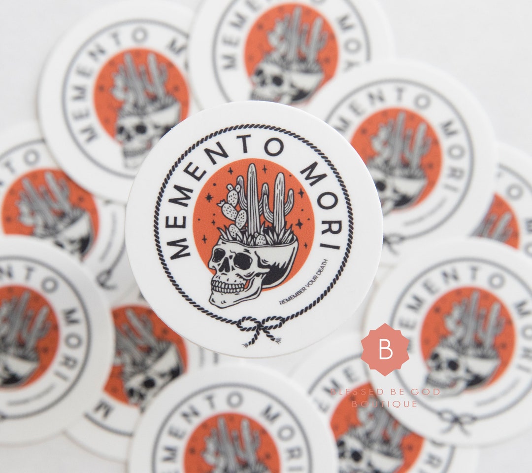 Memento Mori, Catholic Vinyl Sticker, Laptop Sticker, Die Cut Sticker ...