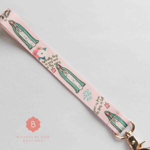 Our Lady of Fatima Wristlet, Virgin Mary, Blessed Mother, Keychain ...