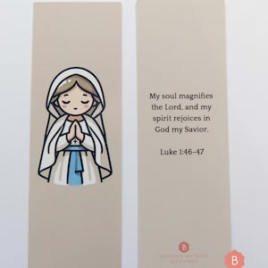 Virgin Mary Bookmark, Catholic Bookmark, Our Lady, Christian Bookmark ...