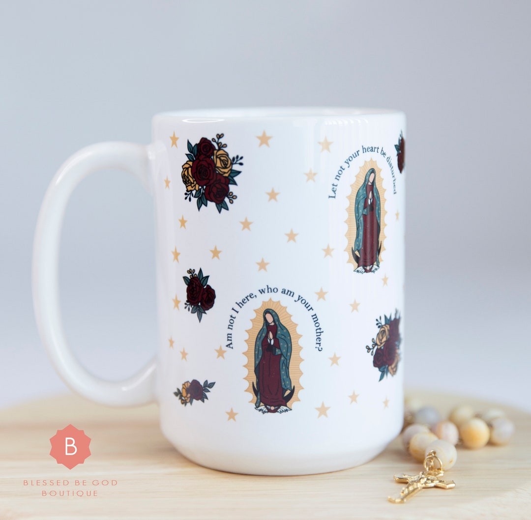 Catholic Coffee Mug, Our Lady of Guadalupe, Marian Mug, Hail Mary ...