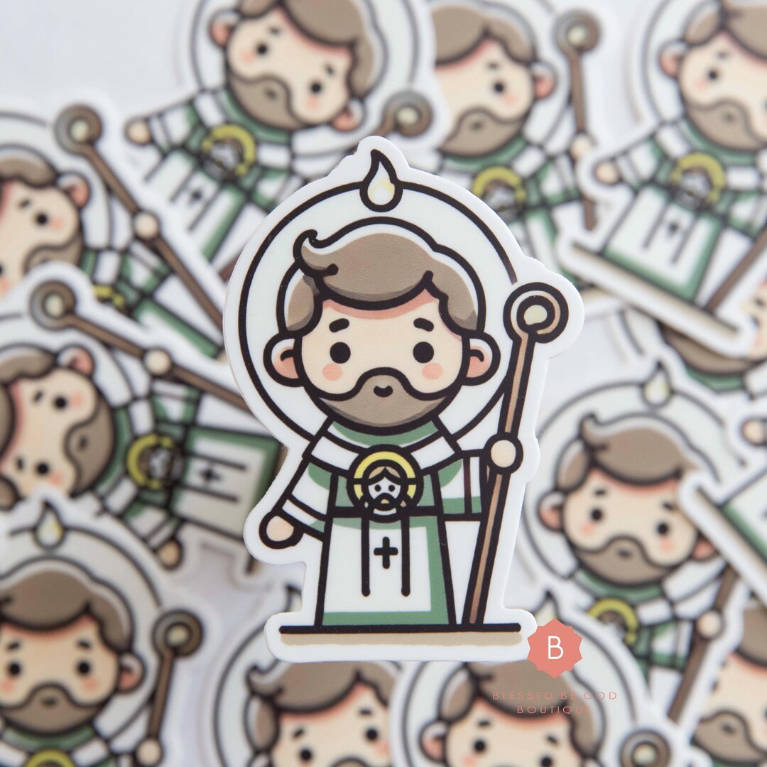 Saint Jude Sticker, Catholic Vinyl Sticker, Laptop Sticker, Die Cut ...