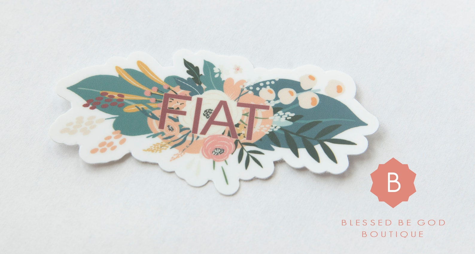 Fiat Sticker Catholic Vinyl Sticker Laptop Sticker Die Cut | Etsy