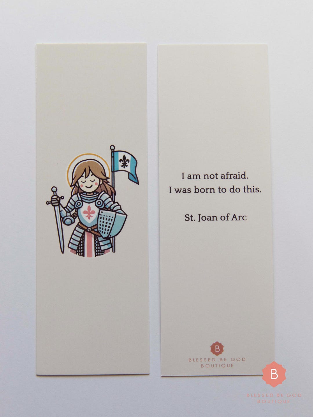 St. Joan of Arc Bookmark, Catholic Bookmark, Christian Bookmark, Bible ...
