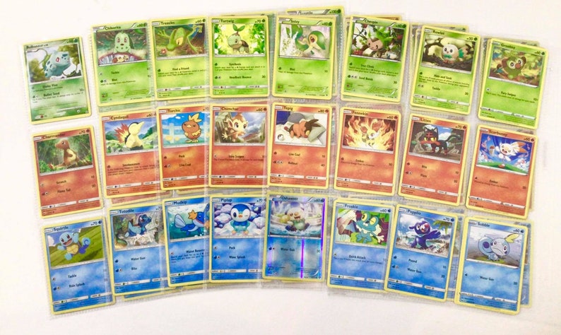 All POKEMON Cards Sets Gen 1 to 8: All Pokemon Incl. Aloalan | Etsy