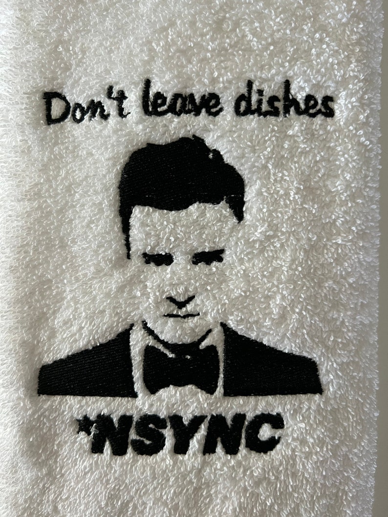 Don't Leave Dishes NSYNC Kitchen Hand Towel - Etsy