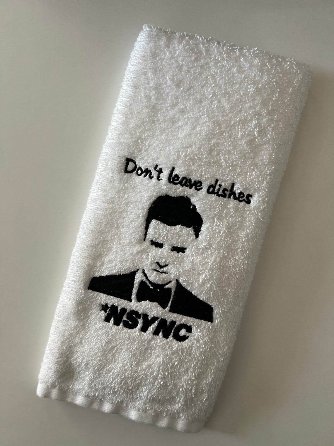 Don't Leave Dishes NSYNC Kitchen Hand Towel - Etsy
