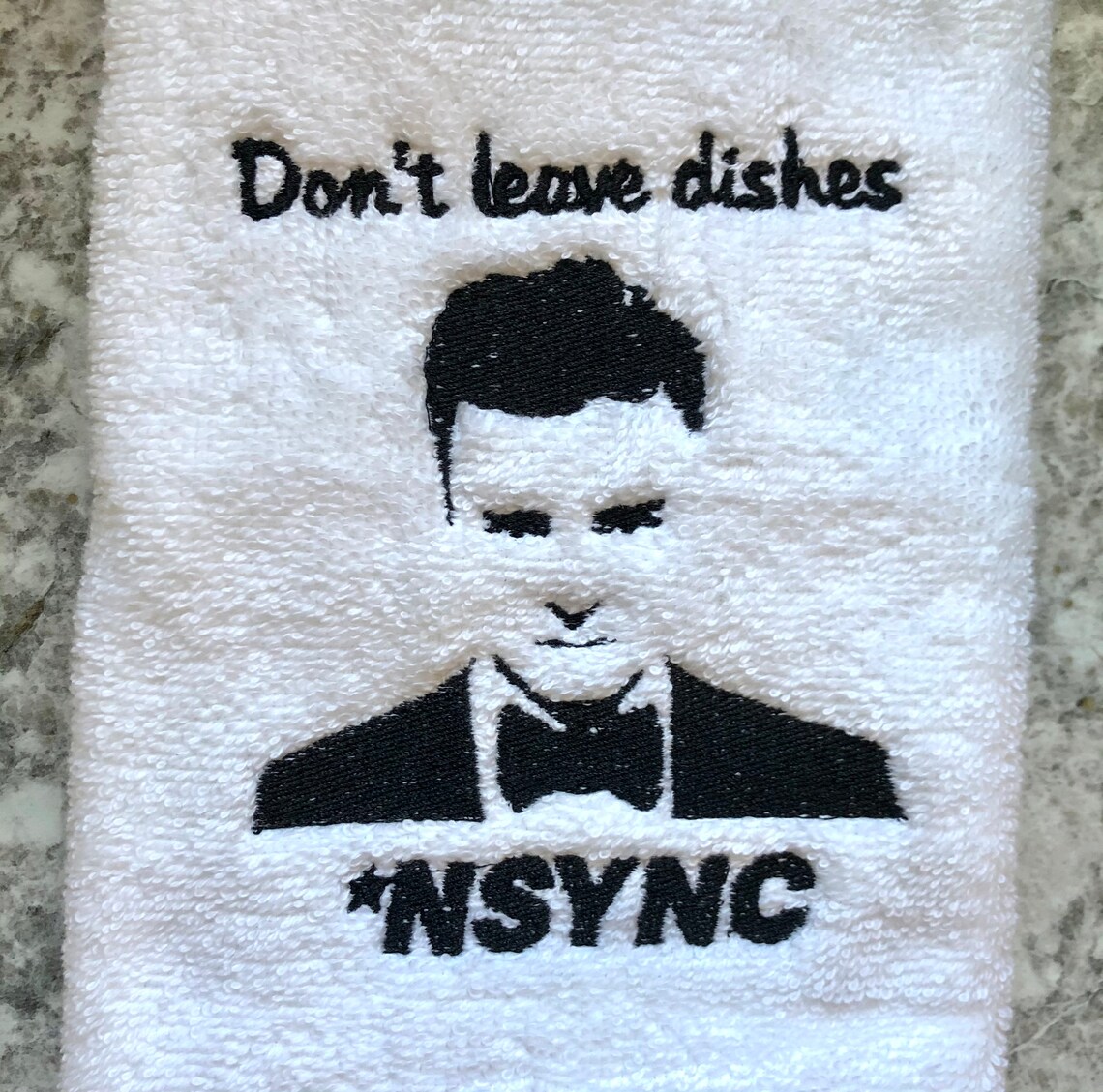 Don't Leave Dishes NSYNC Kitchen Hand Towel | Etsy