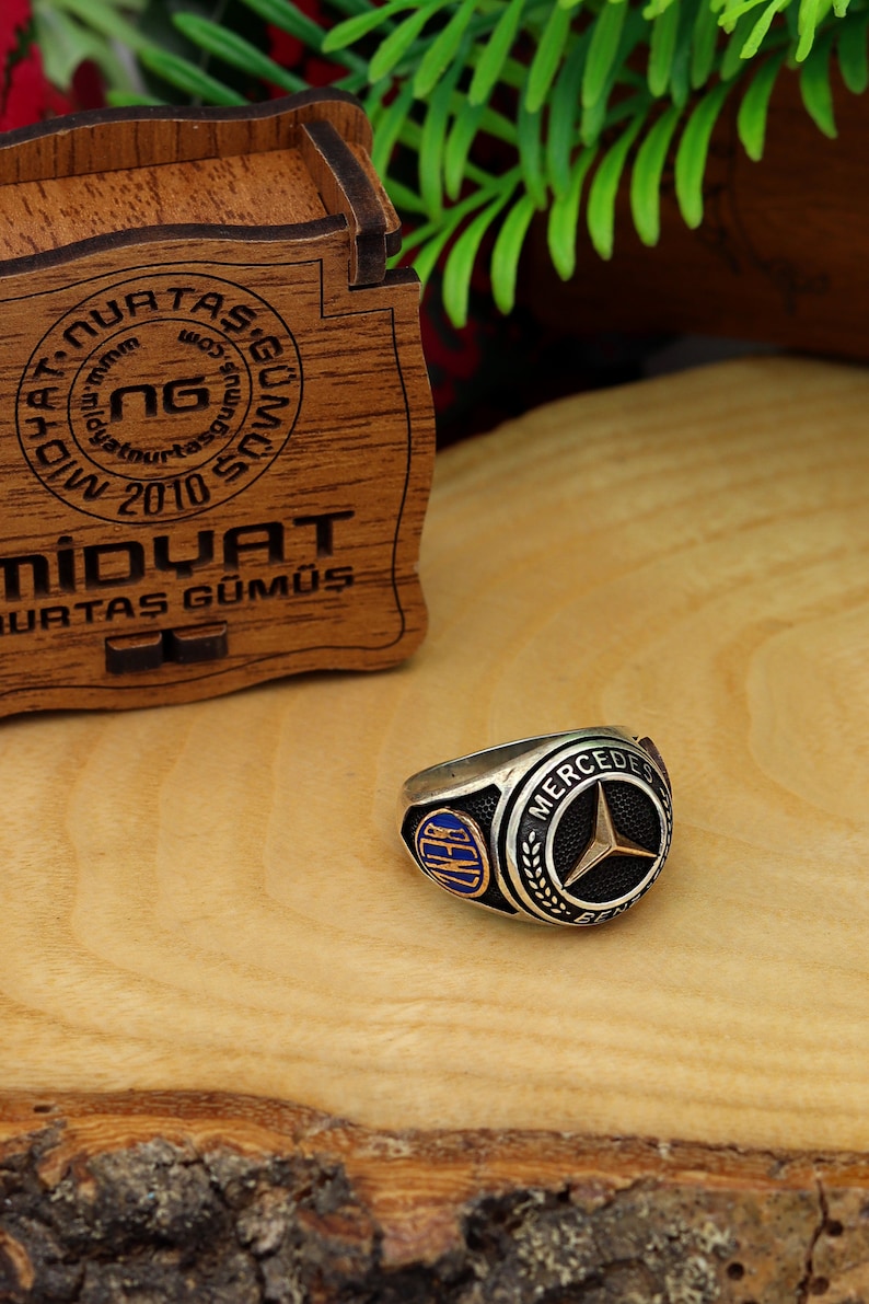 Mercedes-benz Model 925 Sterling Silver Ring and Bracelet Combination ...