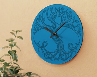 Tree of Life Wall Clock - Etsy