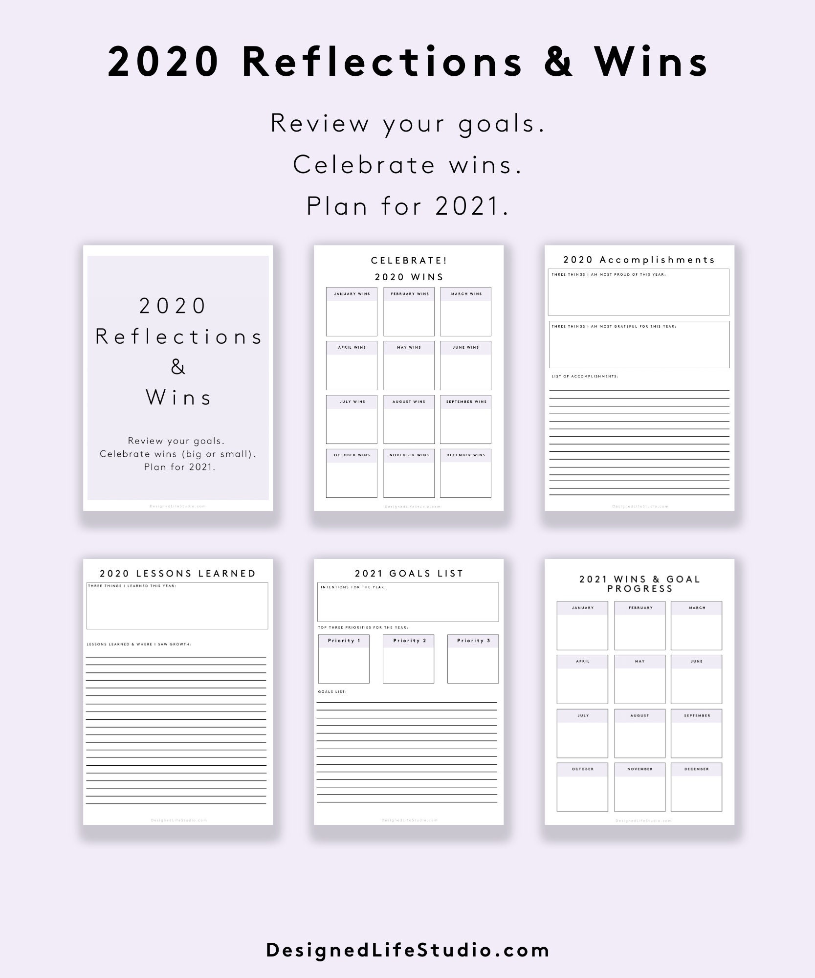 2020 Review Reflections Wins Lessons and 2021 Goals - Etsy