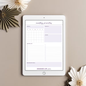 Mindset First Daily Planner Printable PDF - One Full Month of Pages ...
