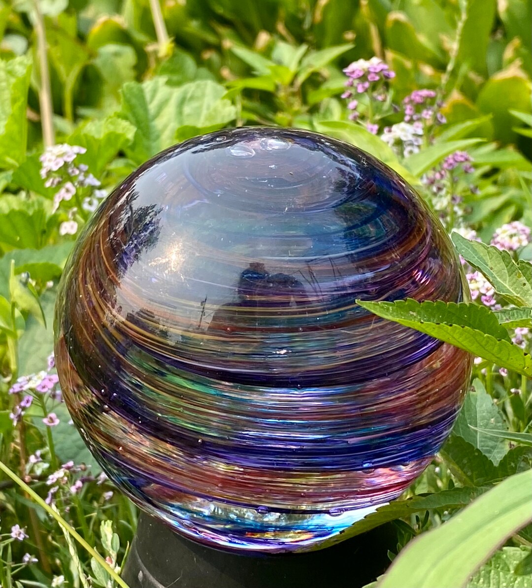 Glass Art-paperweight-infinity Staircase-pink & Blue-customizable-pet ...