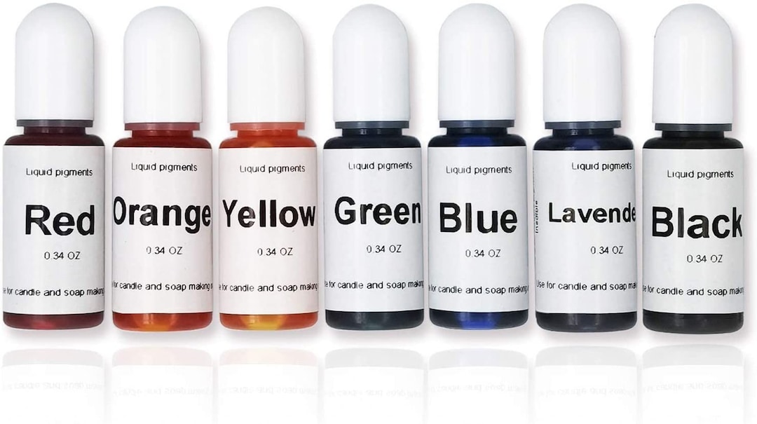Candle Dye: 7-color Liquid Colorant Set for Candle & Soap Making - Etsy