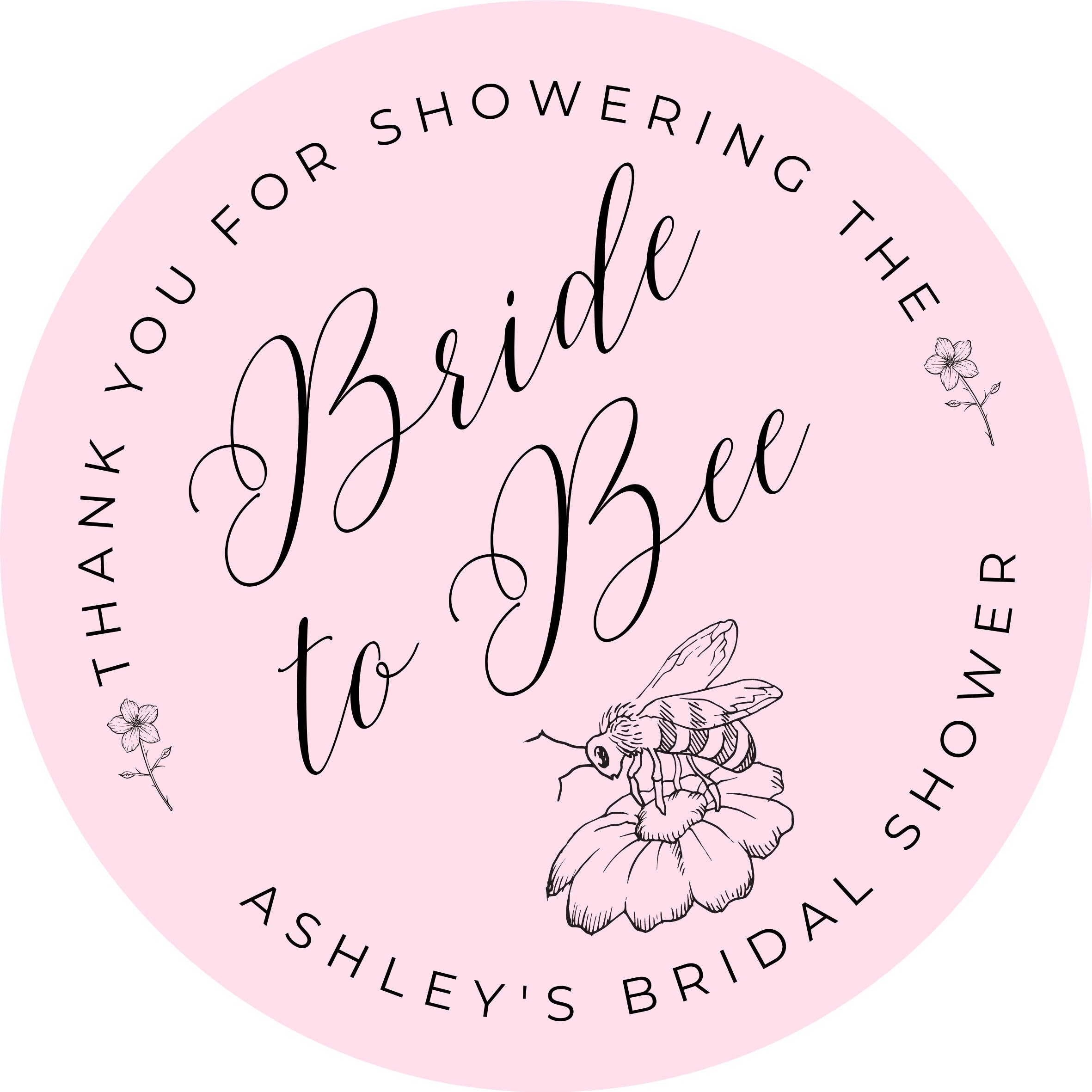 Bride to Bee Sticker Canva Template - Etsy