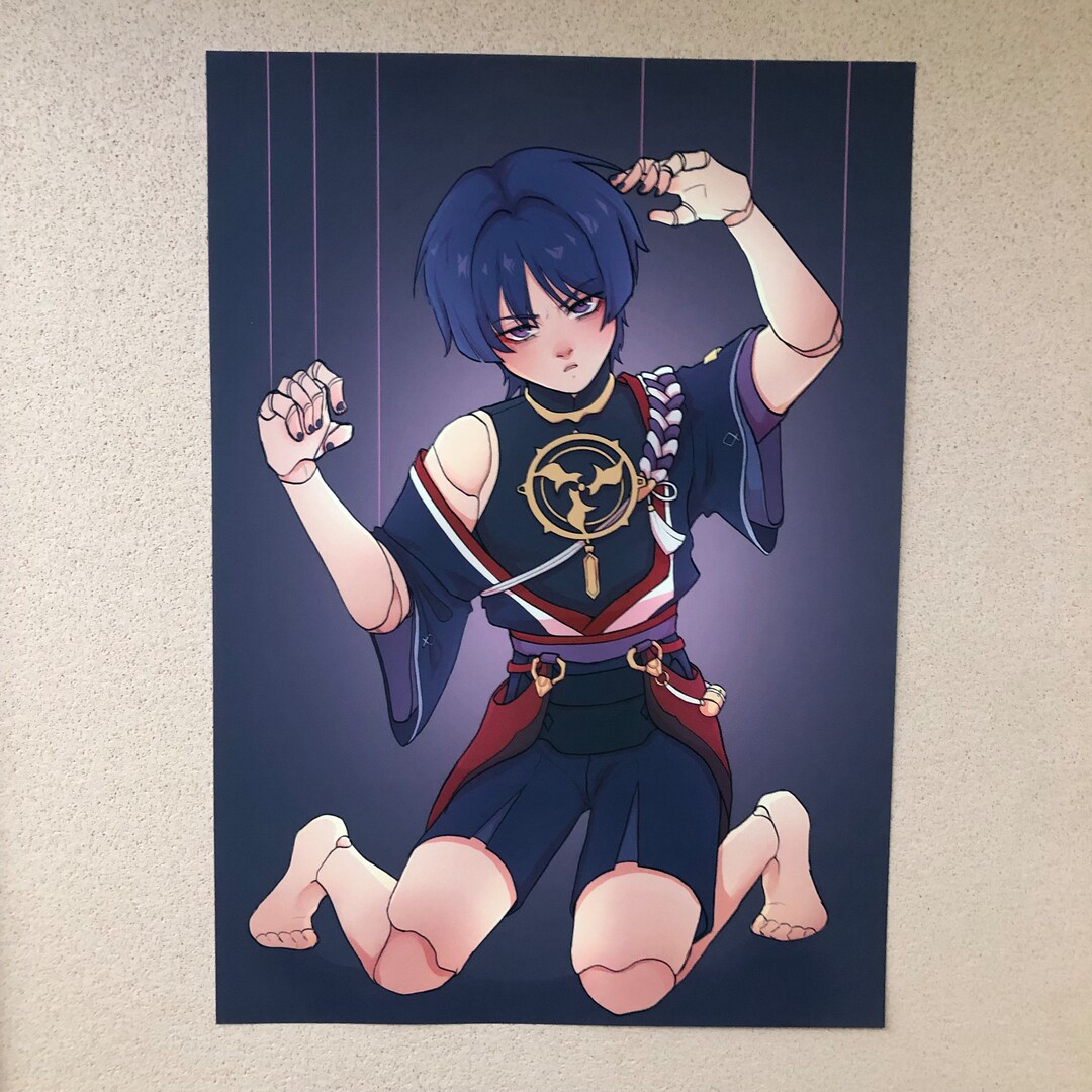 Puppet Scaramouche Print ~ A4/A5 ~ - Etsy