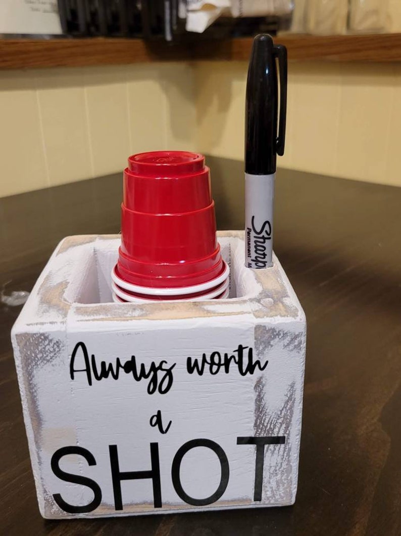 Custom Made Personalized Cup Holders, Party Decor, Box, Stained ...