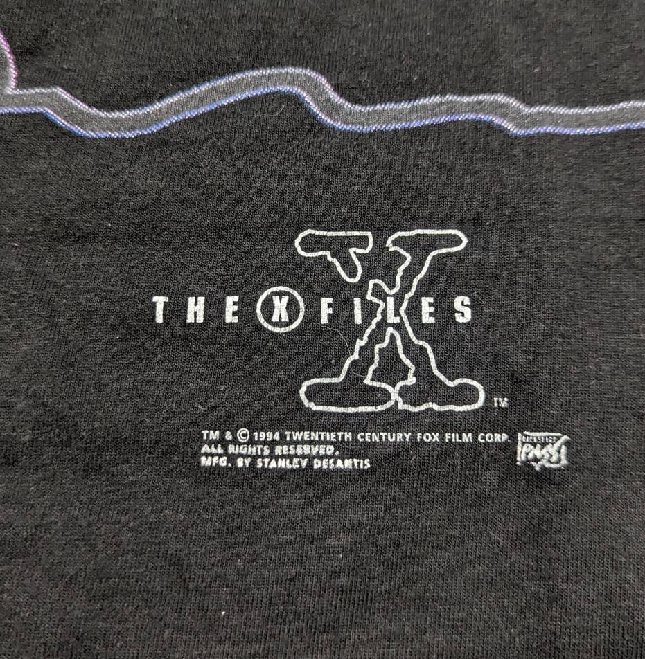 Vintage 1994 the X-files Lightning Logo Promo T-shirt - Etsy