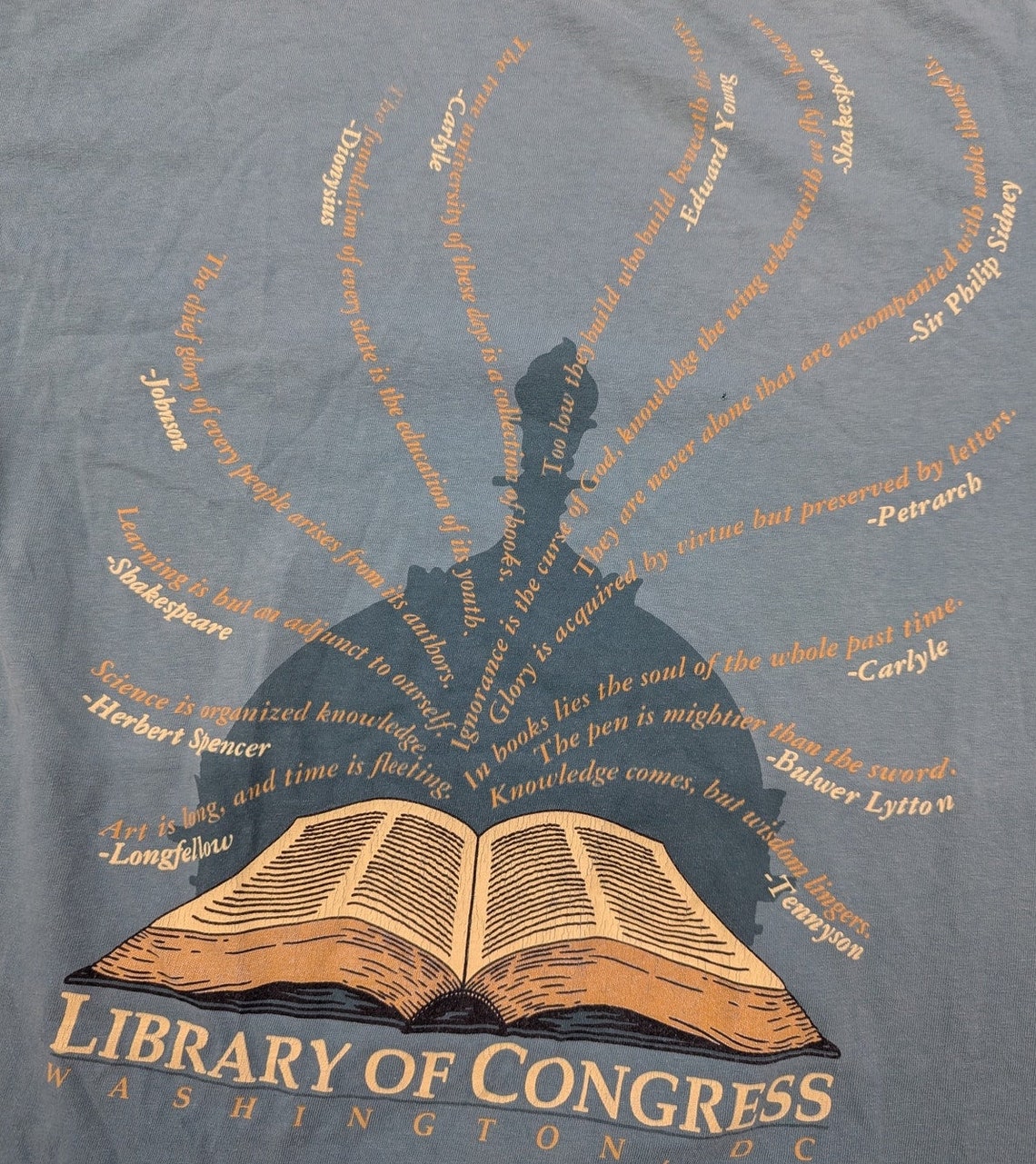 Y2K Library of Congress Washington DC T-shirt - Etsy
