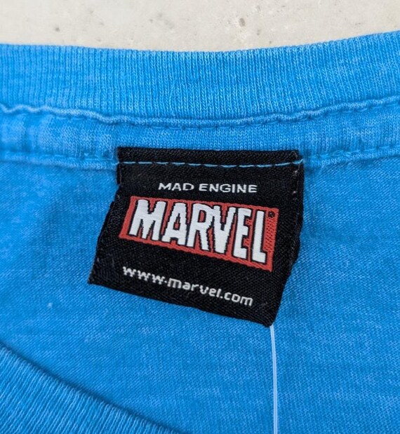 Mid 2000s Marvel Mad Engine X-Men Full Team Blue T-sh… - Gem
