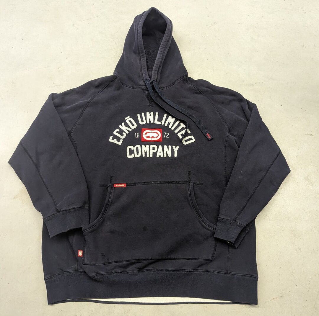 Y2K Ecko Unlimited Essnetial Felt Logo Hoodie - Etsy