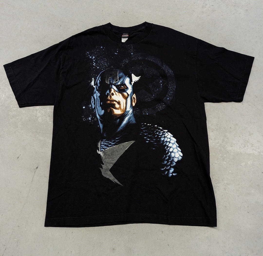 Mid 2000s Captain America Marvel Mad Engine T-shirt - Etsy