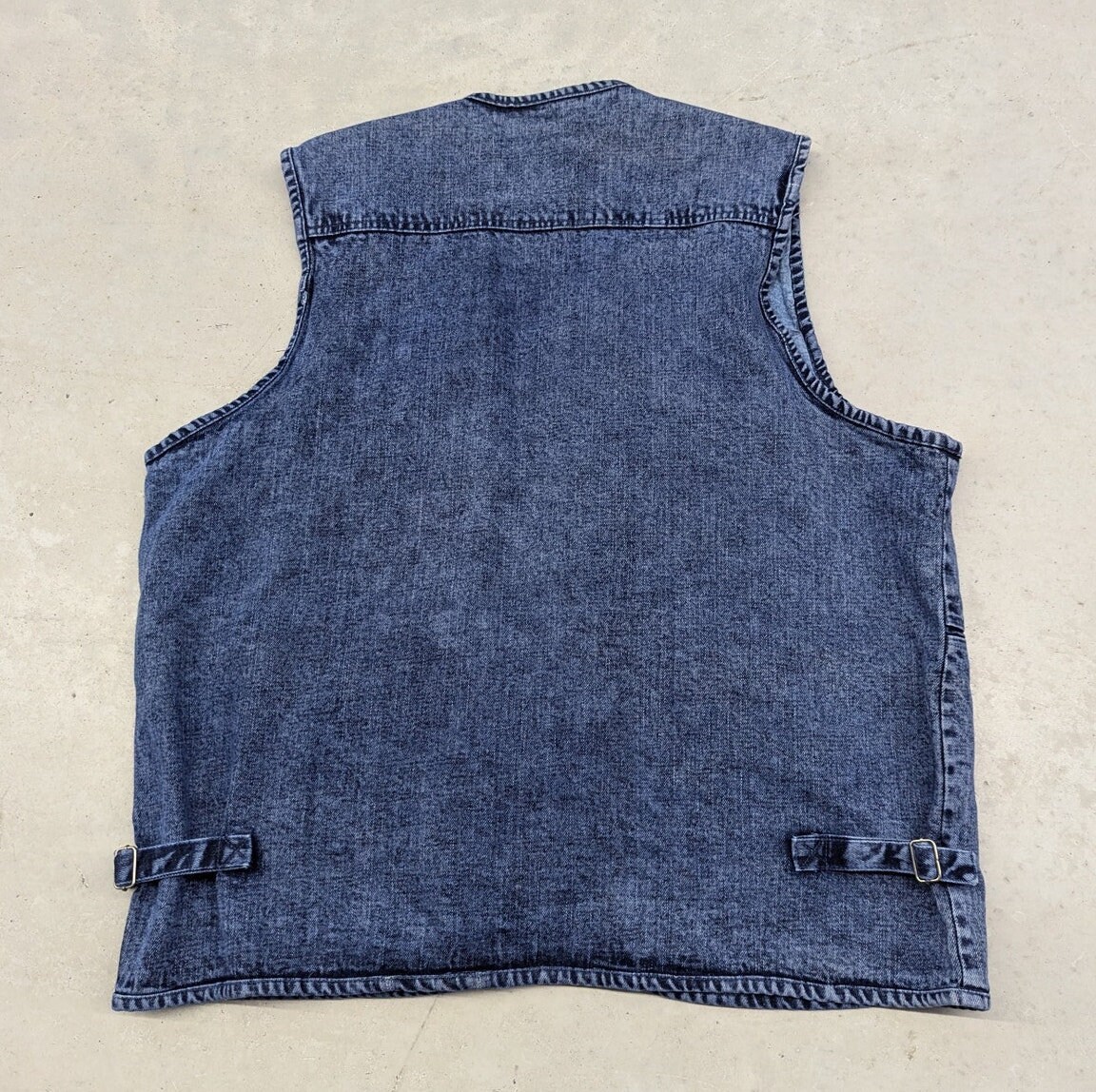 Vintage Washed Blue Denim Fishing Vest - Etsy