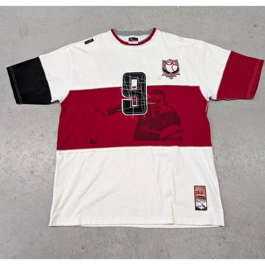 Y2K Akademiks Stadium Division Embroidered Rugby T-shirt - Etsy