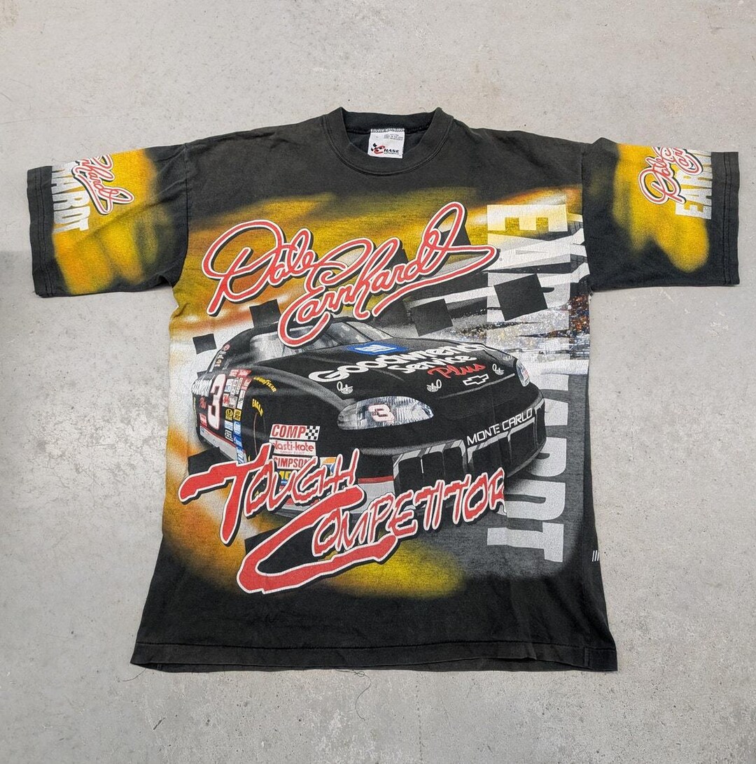 Vintage Dale Earnhardt Tough Competitor Jumbo Print T-shirt - Etsy